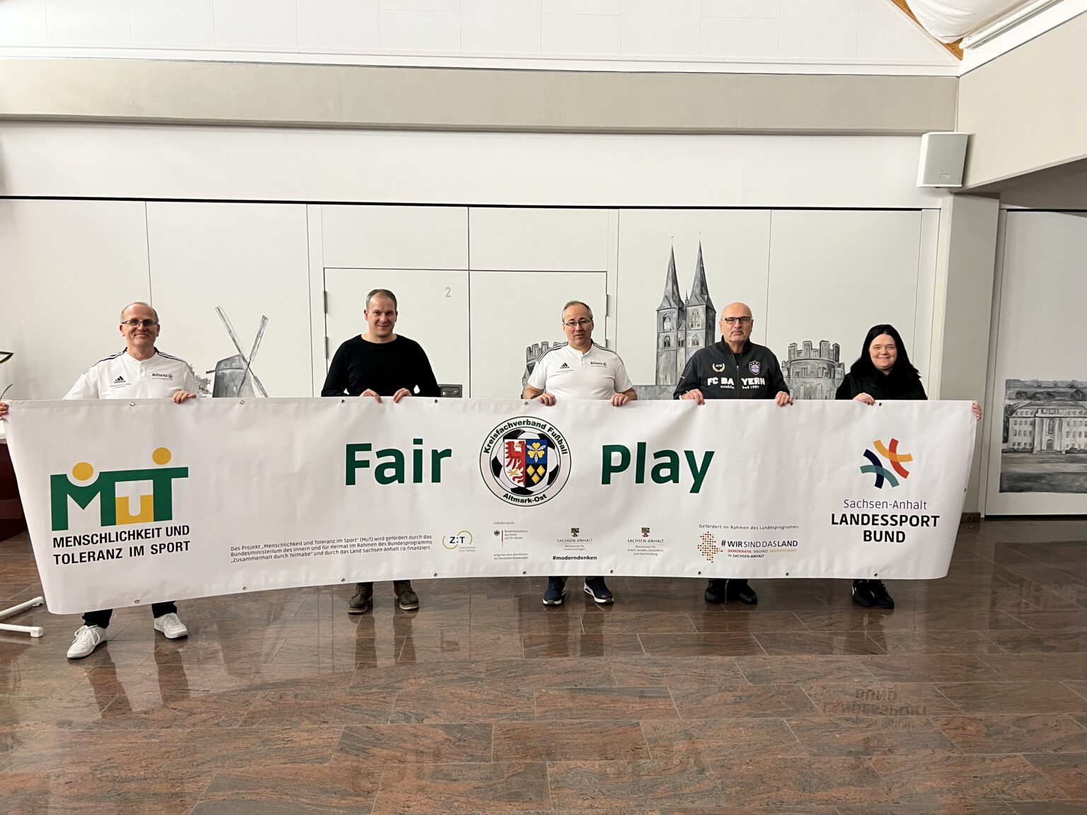Zeichen für Fair-Play mit dem MuT-Projekt - KFV Fußball Altmark-Ost